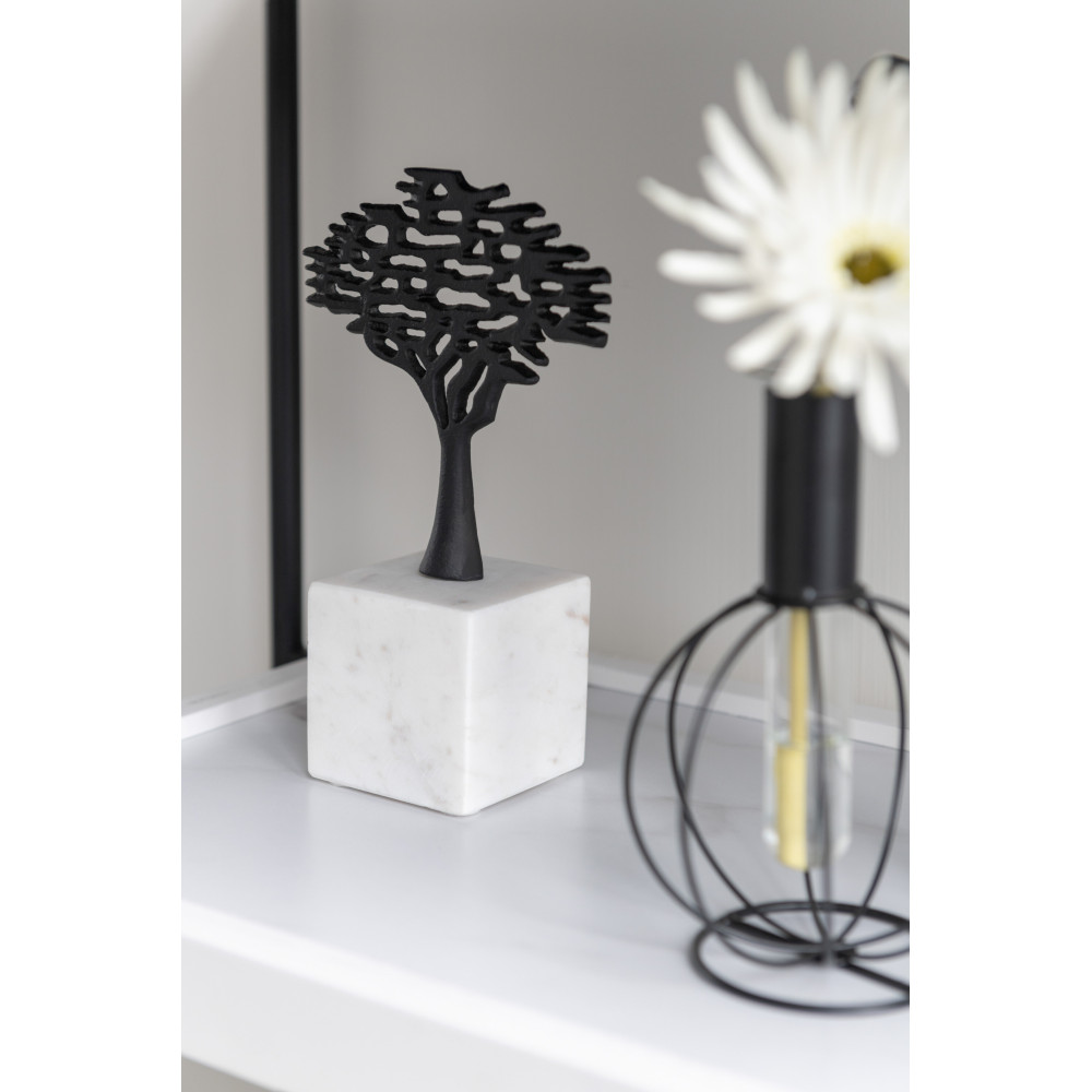 Arbre + Pied Aluminium-Marbre Noir-Blanc Assortiment De 3 De Jolipa ...