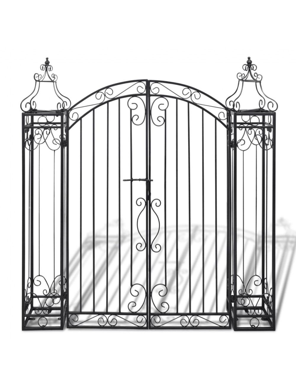 Portillon ornemental de jardin Fer forgé 122 x 20,5 x 134 cm | Jardinao.com