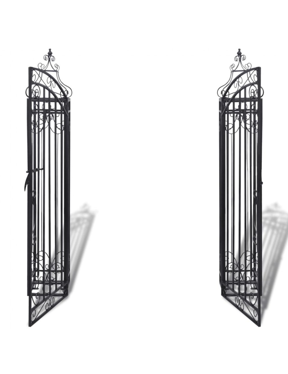 Portillon ornemental de jardin Fer forgé 122 x 20,5 x 134 cm | Jardinao.com