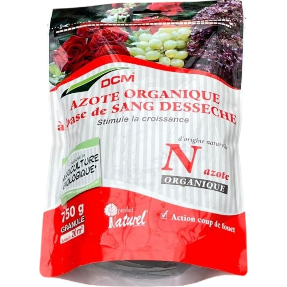 Azote Organique à Base de Sang Séché DCM - 750g | Jardinao.com