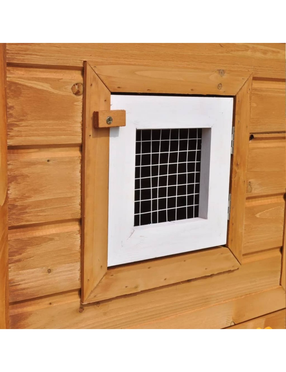 Clapier large d'extérieur avec maison double | Jardinao.com