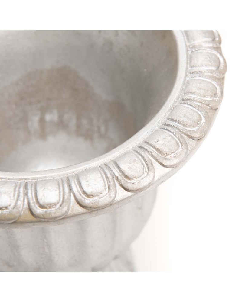 Grand Cache Pot Medicis Argente Amadeus | Jardinao.com