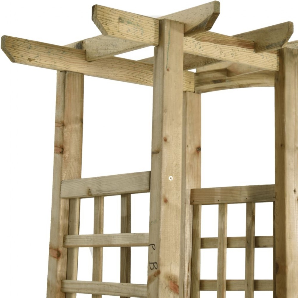Arche de jardin en Bois de couleur Brun | Jardinao