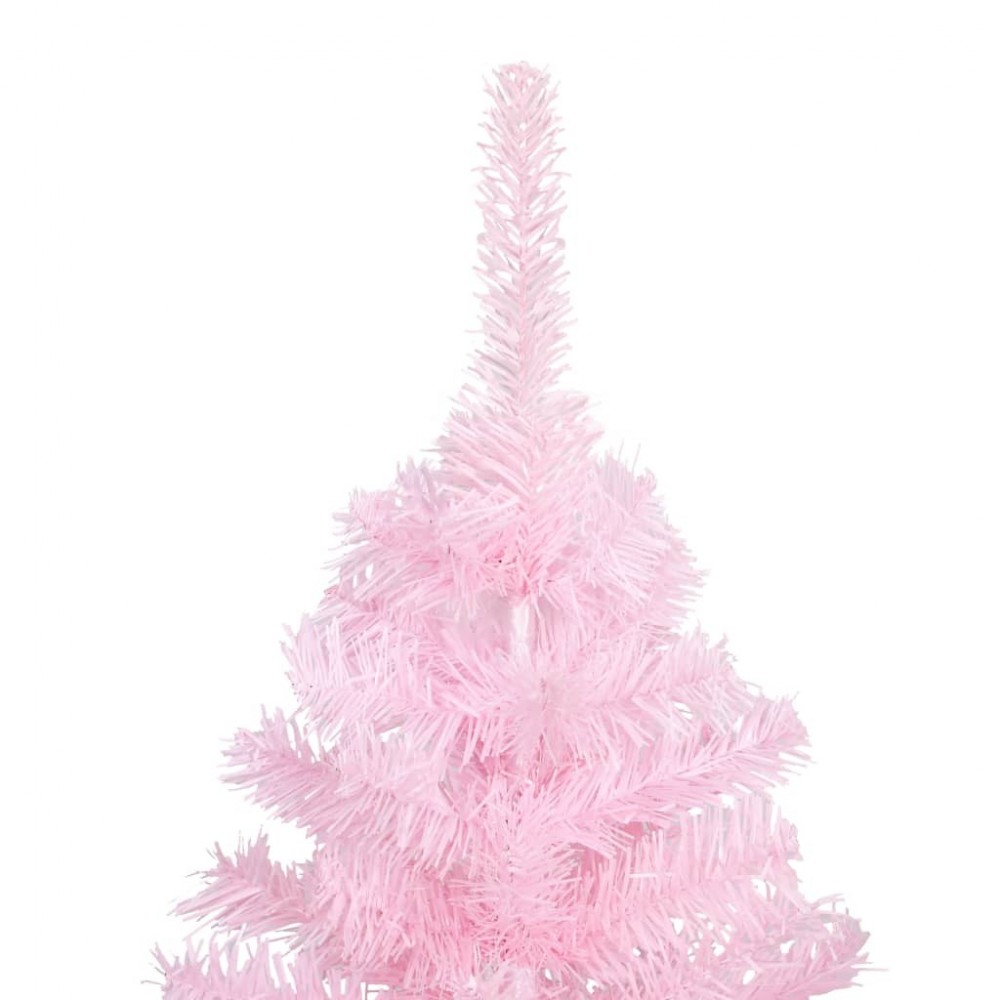 Sapin de Noël artificiel en PVC de couleur Rose | Jardinao