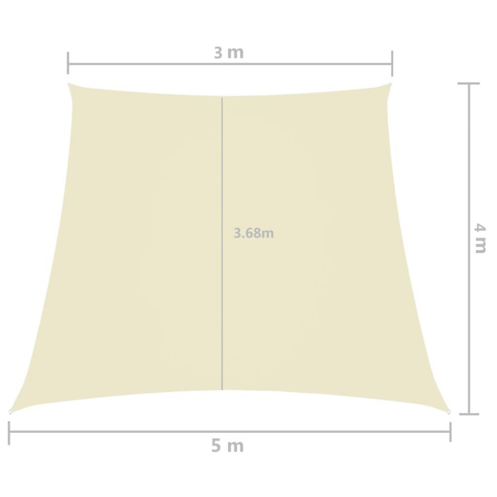 Toile de parasol Tissu Oxford trapèze 3/5x4 m Crème sur Jardinao.com