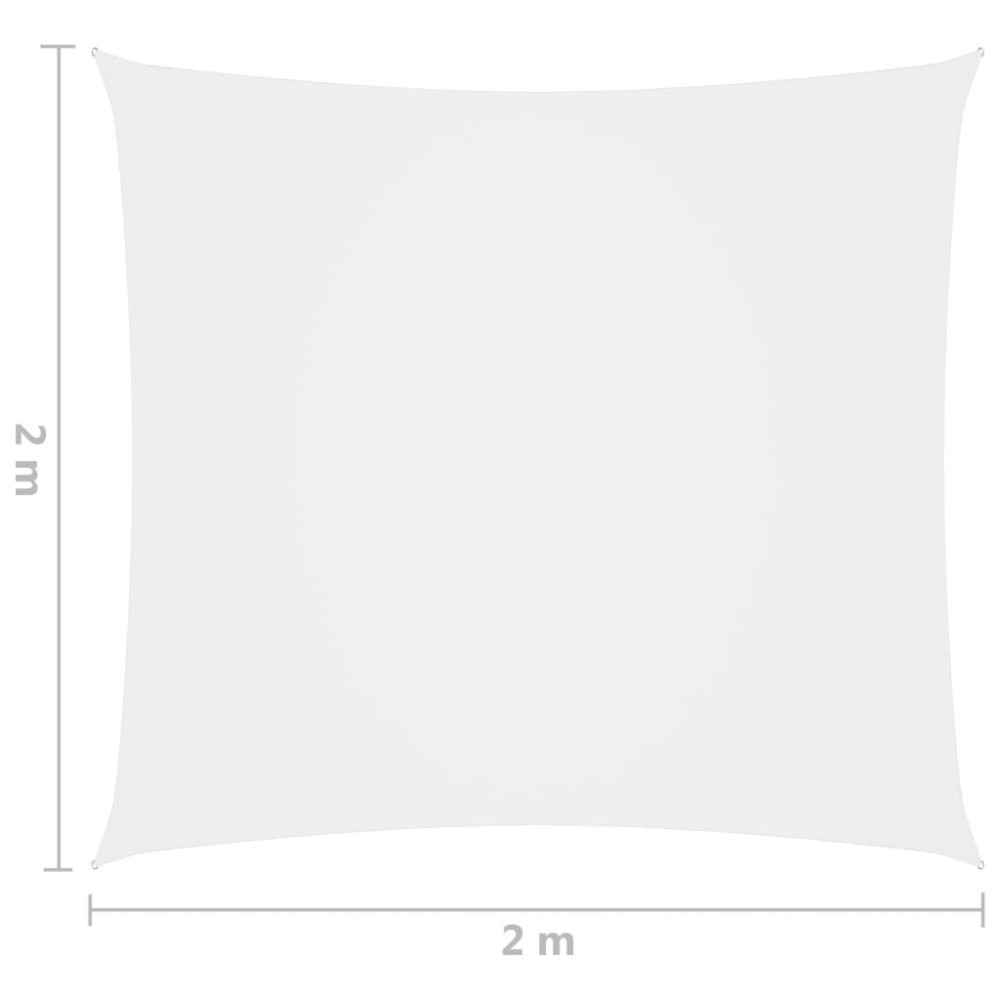 Toile de parasol Tissu Oxford carré 2x2 m Blanc sur Jardinao.com