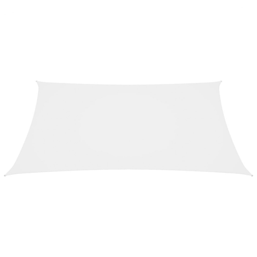 Toile de parasol Tissu Oxford carré 4x4 m Blanc sur Jardinao.com